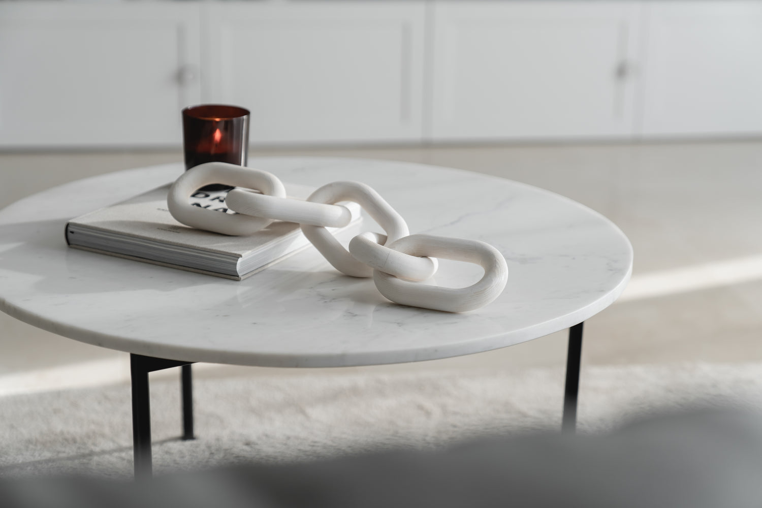 Wood Chain Link Decor (Whitewashed) perfect for coffee table and ...